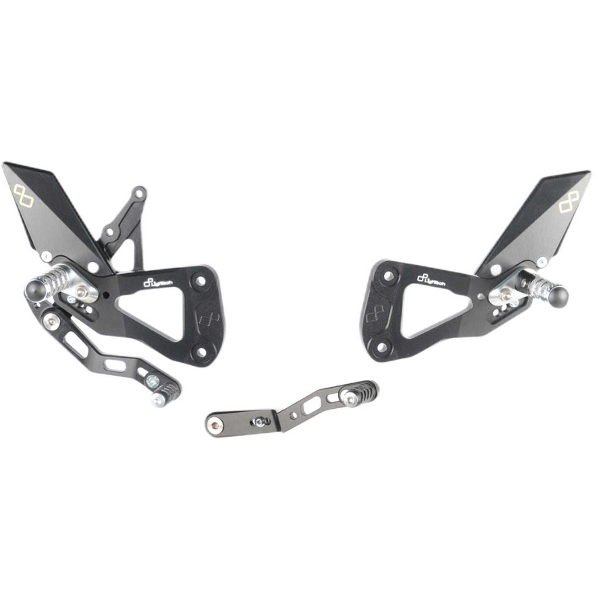Lightech Adjustable Rear Sets FTRSU004w Swivel Footrest for Suzuki GSX ...