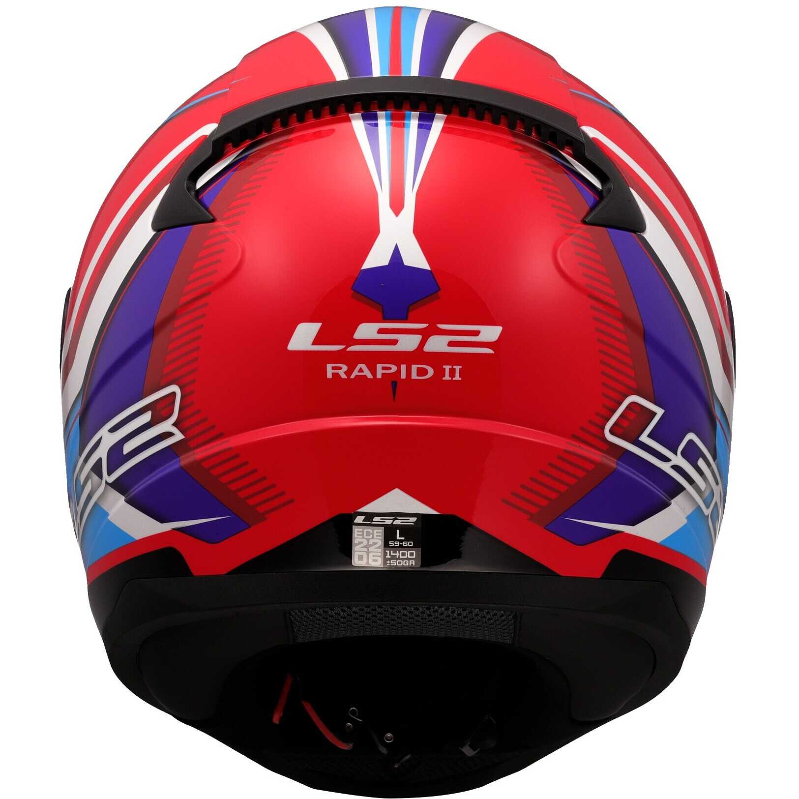 LS2 FF353 RAPID 2 FLITZ Full Face Motorcycle Helmet White Blue Red For ...