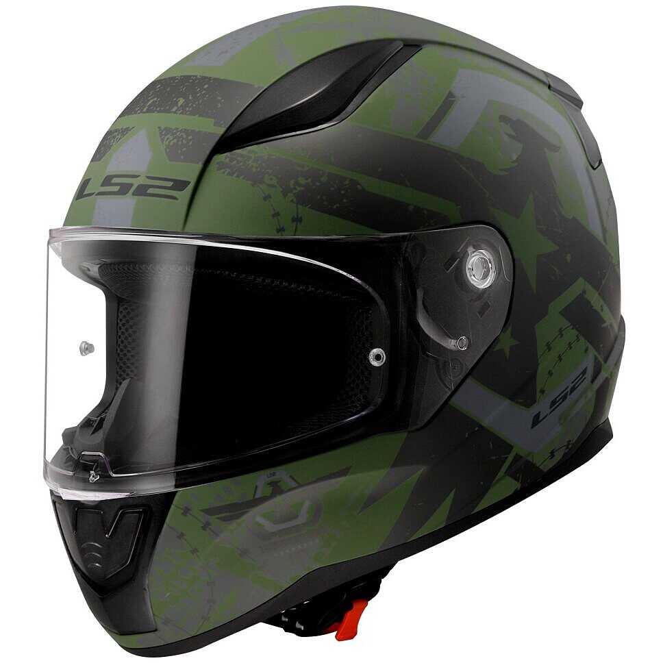 Ls2 FF353 RAPID 2 Thunderbirds Matt Military Green Full Face Motorcycle ...