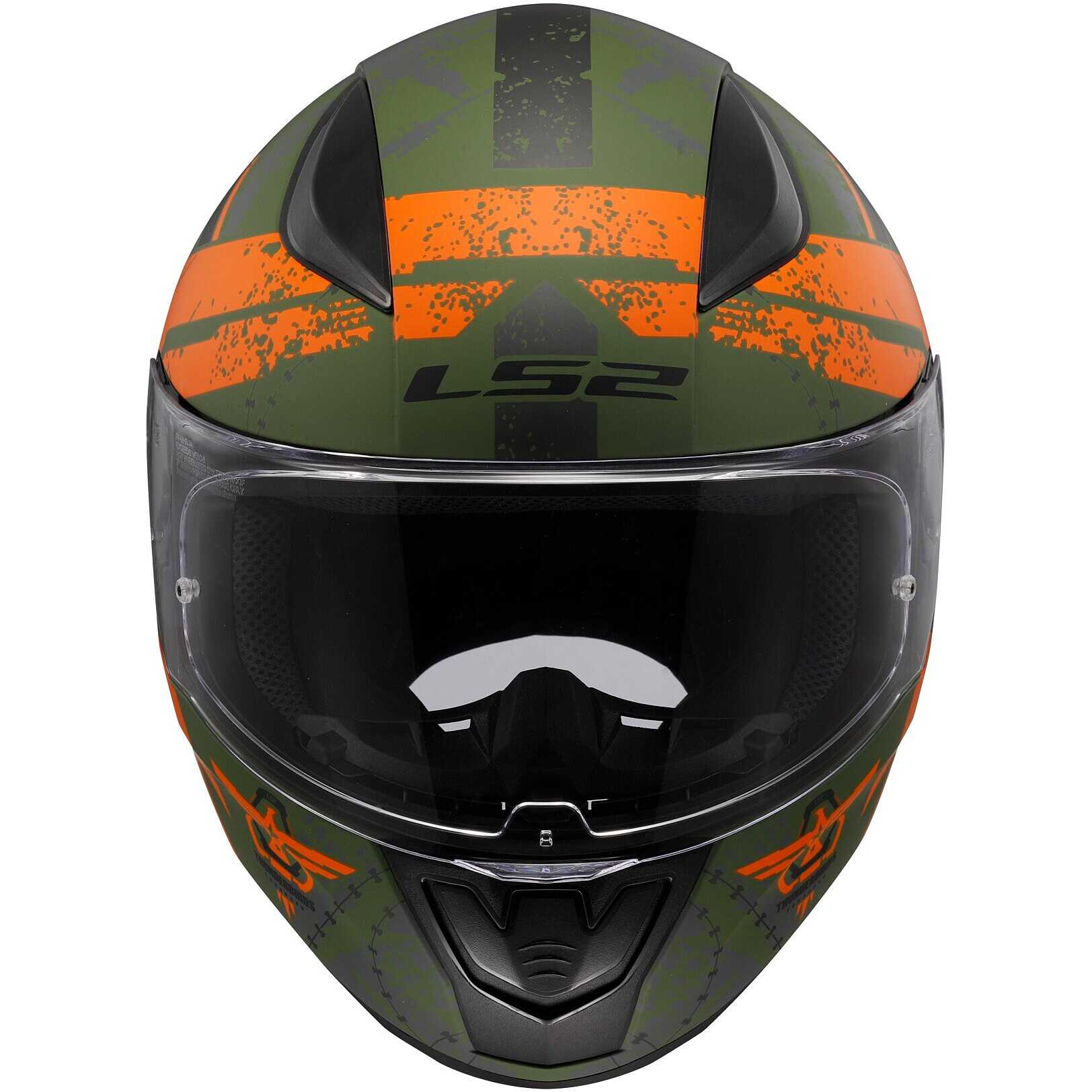 Ls2 FF353 RAPID 2 Thunderbirds Matt Orange Full Face Motorcycle Helmet ...