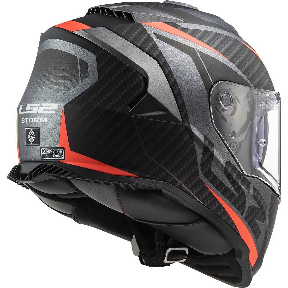 Ls2 FF800 STORM 2 RACER Full Face Motorcycle Helmet Matt Titanium ...