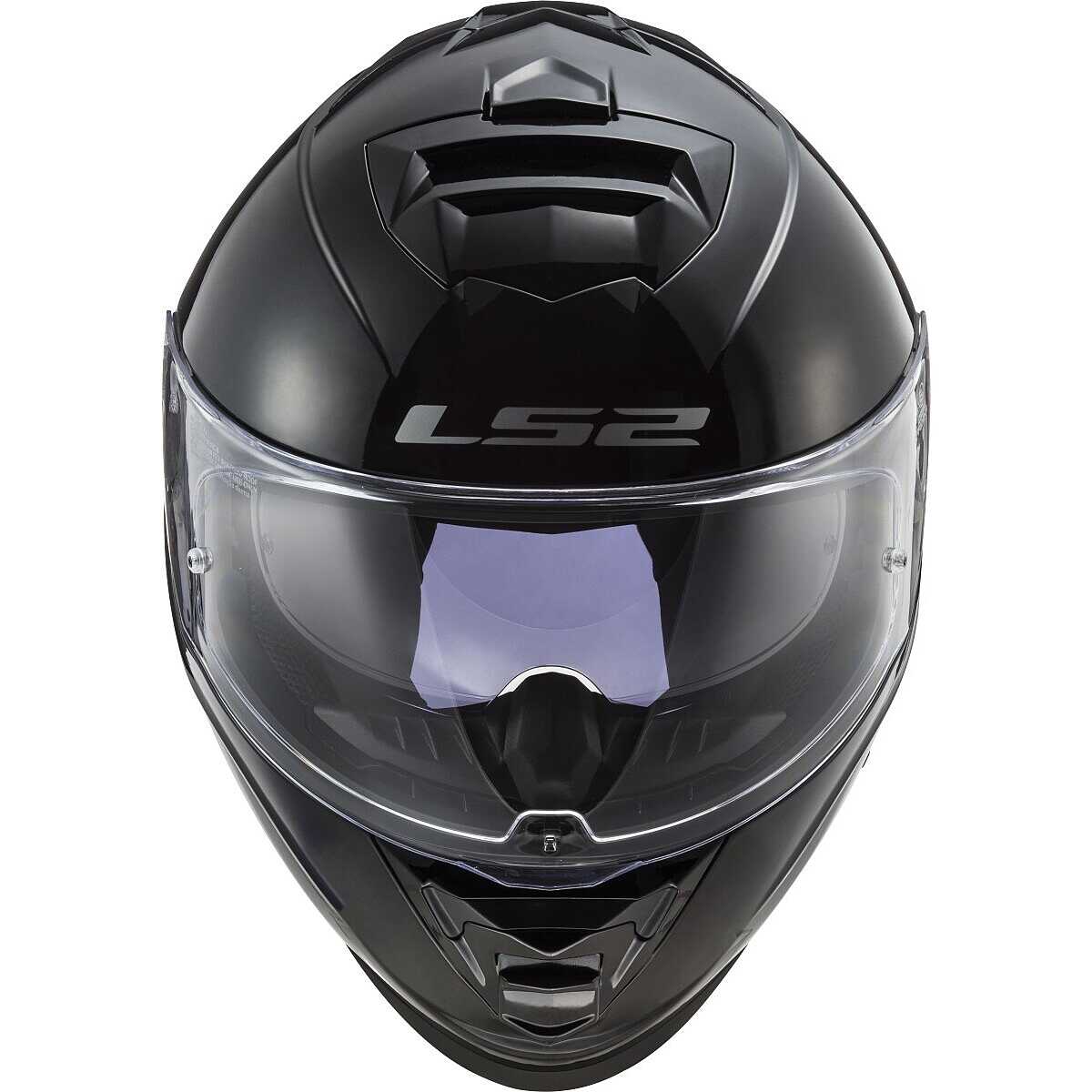 Ls2 FF800 STORM 2 Solid Full Face Motorcycle Helmet Glossy Black For ...