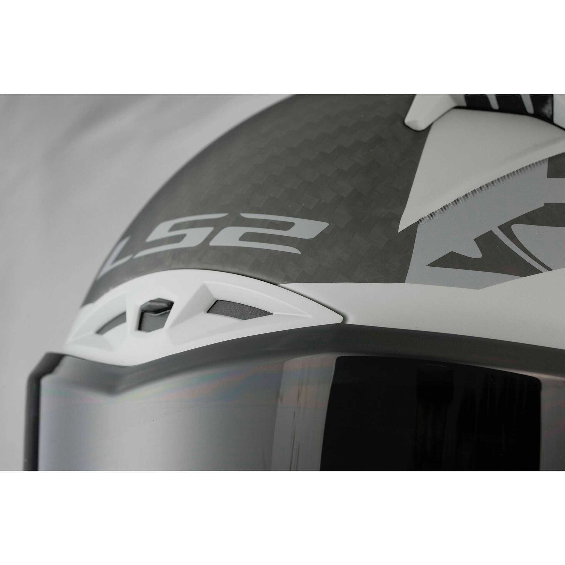 Ls2 FF805 THUNDER C GP POLAR Carbon Integral Motorcycle Helmet Matt ...