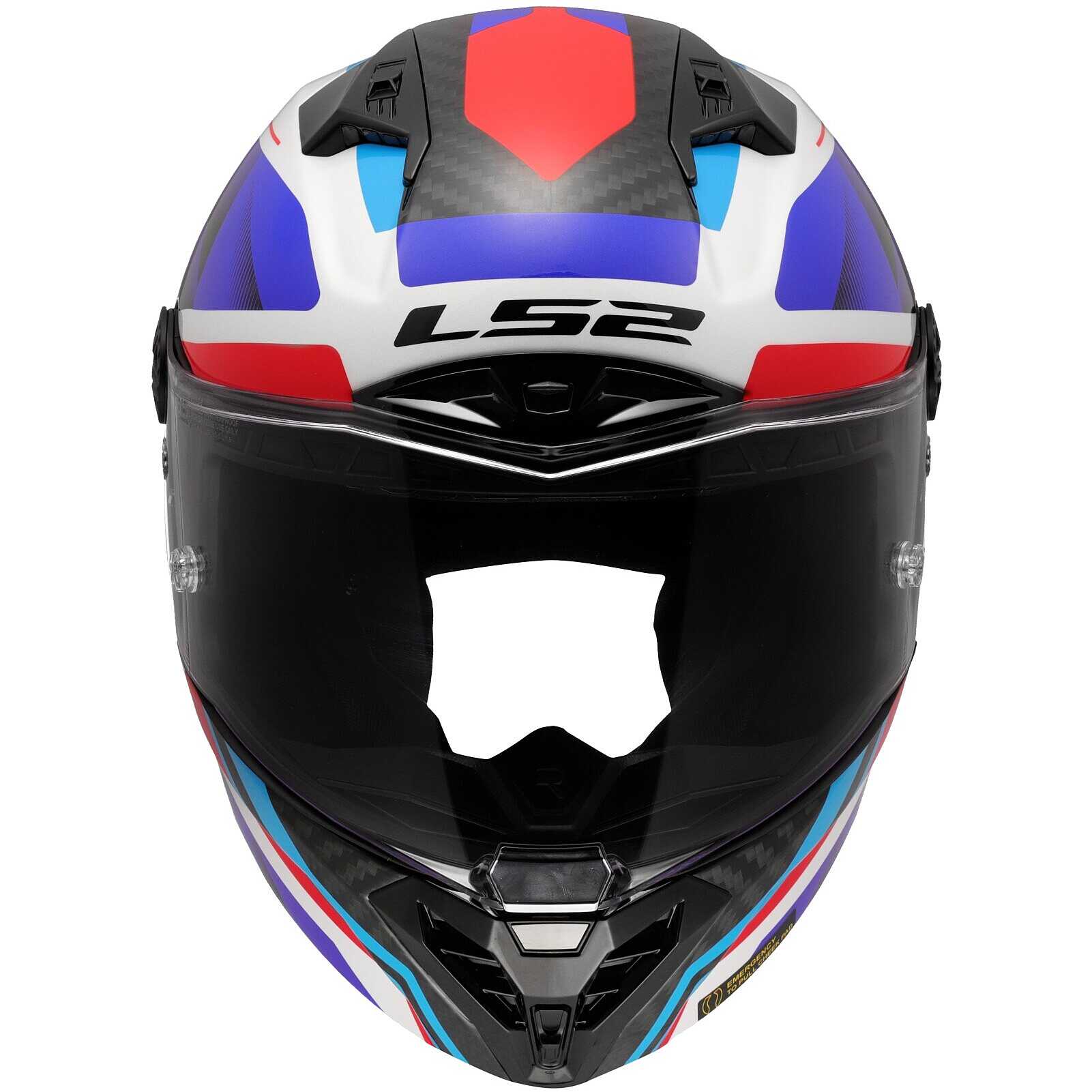LS2 FF805 THUNDER GP AERO Full Face Motorcycle Helmet RAUTE Blue Red ...