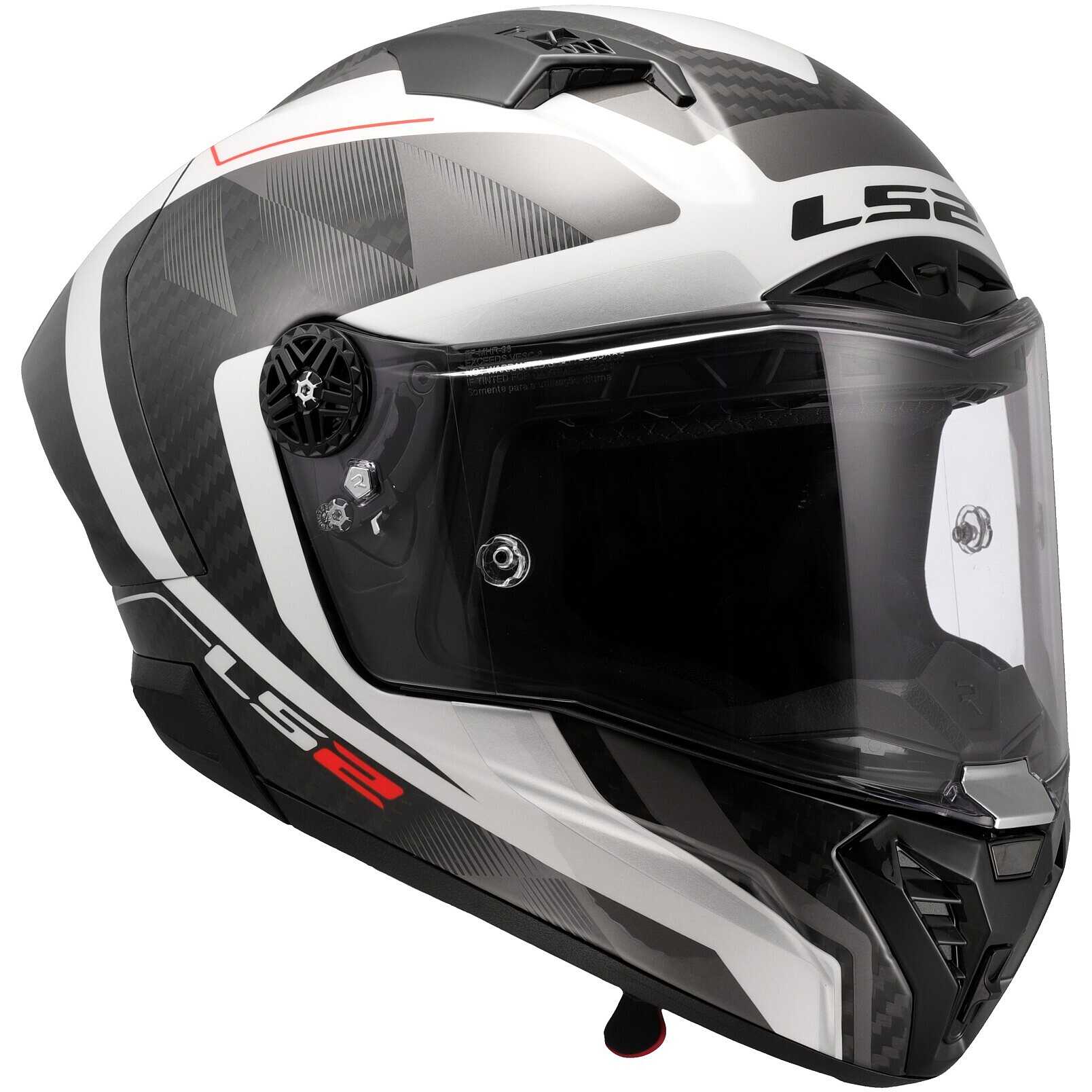 LS2 FF805 THUNDER GP AERO RAUTE Full Face Motorcycle Helmet White Grey ...