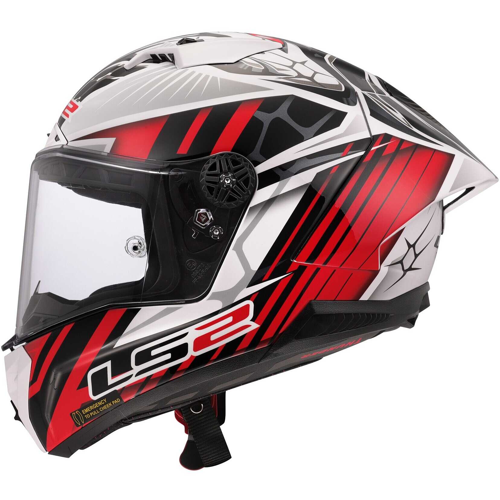 LS2 FF805 THUNDER GP AERO REPLICA PEROLARI Full Face Motorcycle Helmet ...
