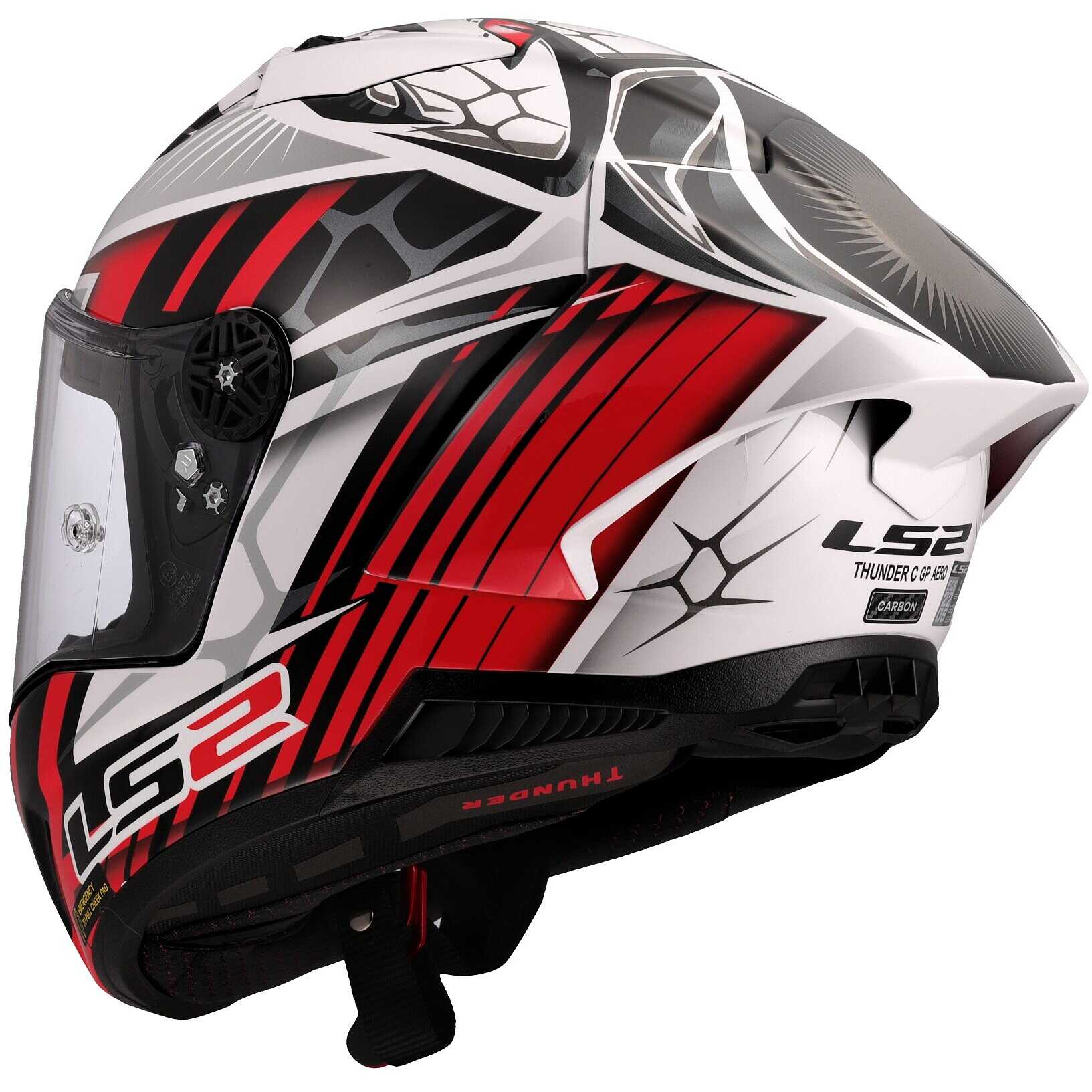 LS2 FF805 THUNDER GP AERO REPLICA PEROLARI Full Face Motorcycle Helmet ...