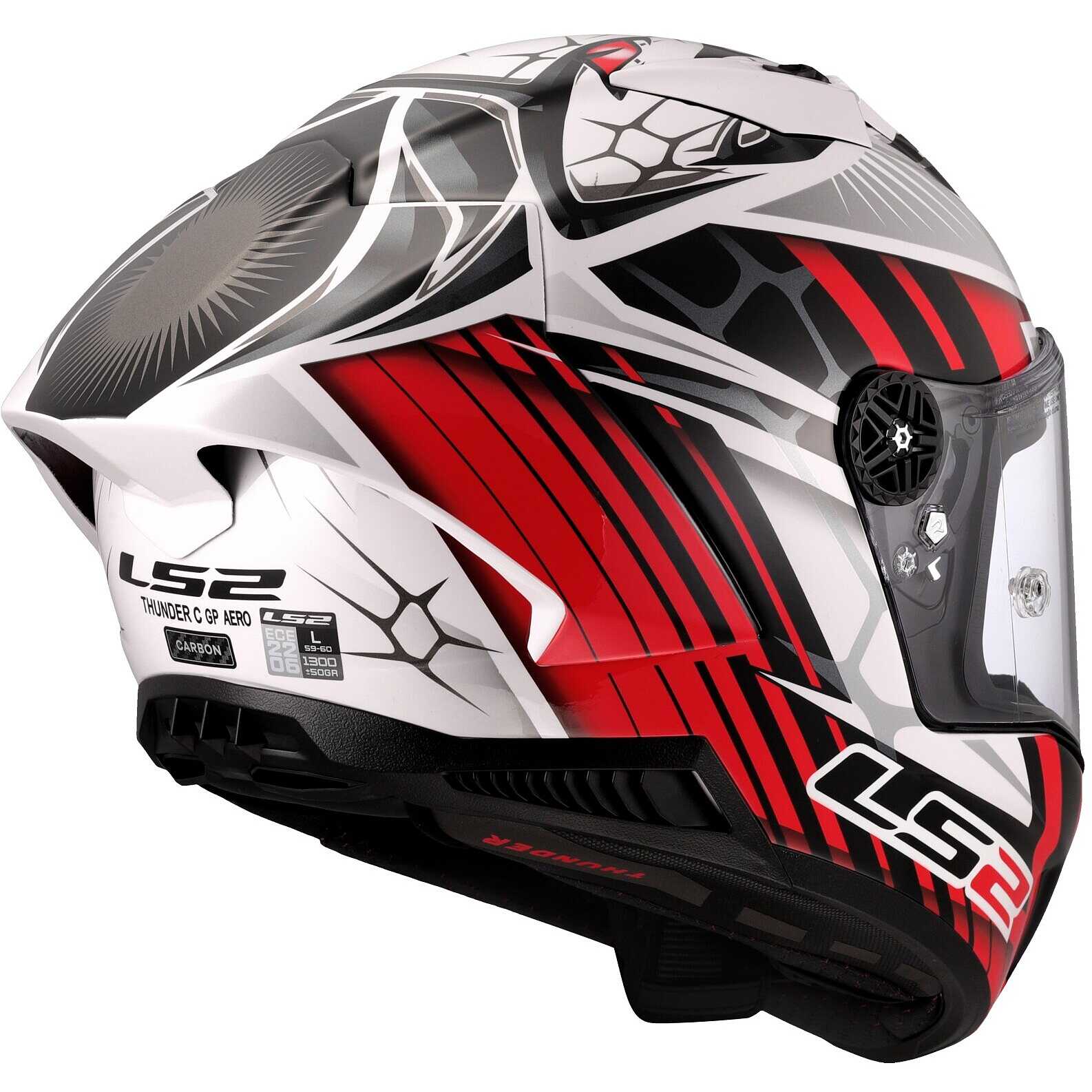 LS2 FF805 THUNDER GP AERO REPLICA PEROLARI Full Face Motorcycle Helmet ...