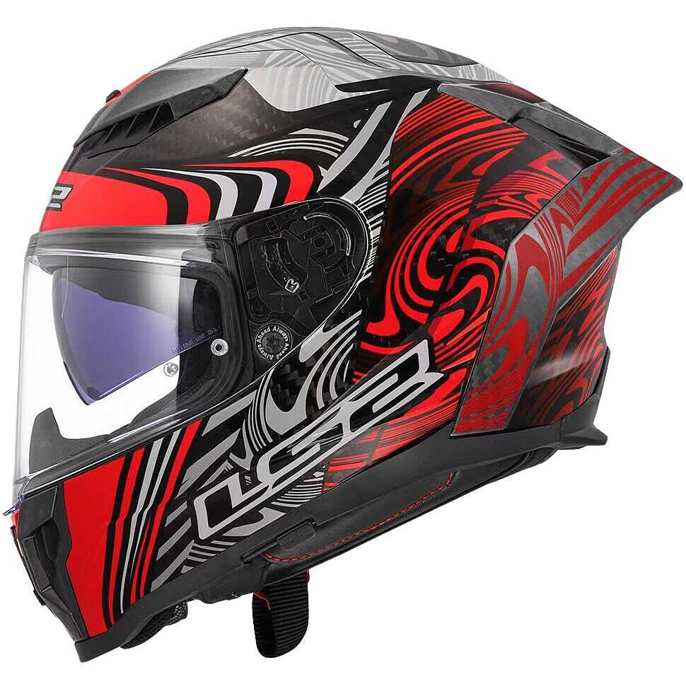 LS2 FF807 DRAGON ENTHUM Full Face Motorcycle Helmet Red For Sale Online - Outletmoto.eu