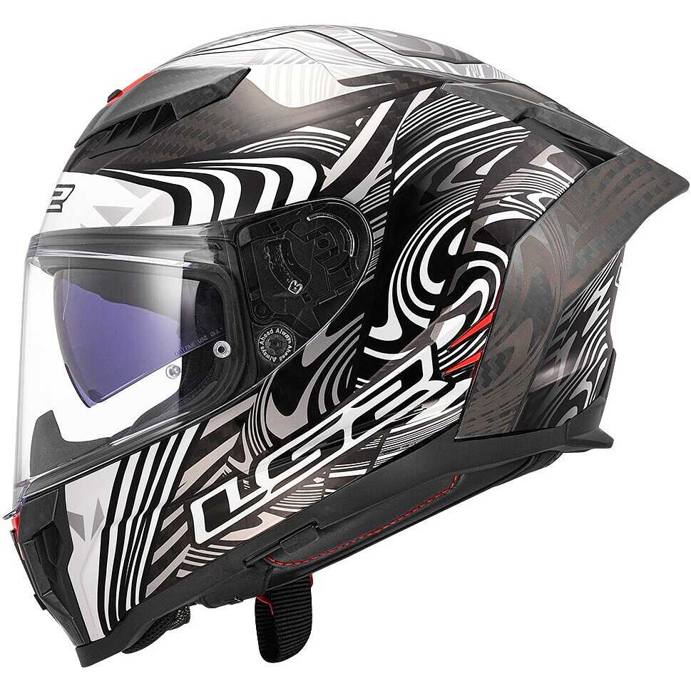 LS2 FF807 DRAGON ENTHUM Silver Integral Motorcycle Helmet For Sale ...