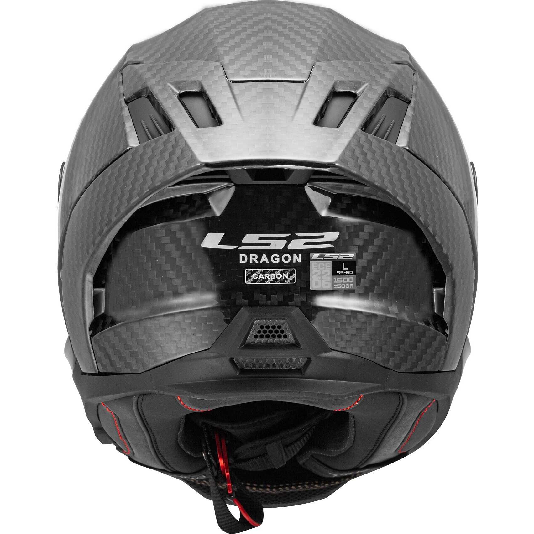 LS2 FF807 DRAGON Full Face Motorcycle Helmet Carbon Matt For Sale ...