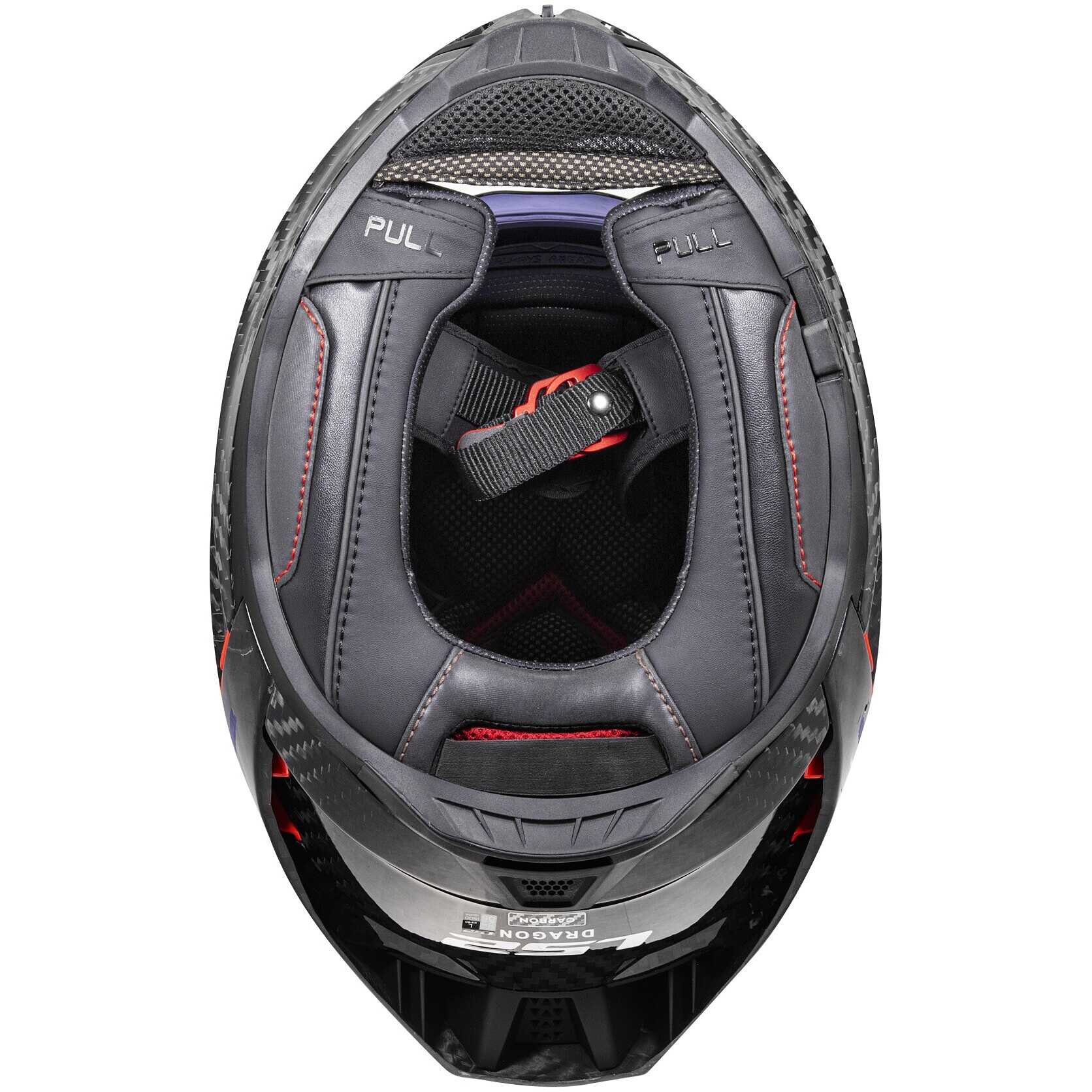 LS2 FF807 DRAGON Full Face Motorcycle Helmet Carbon Matt For Sale ...