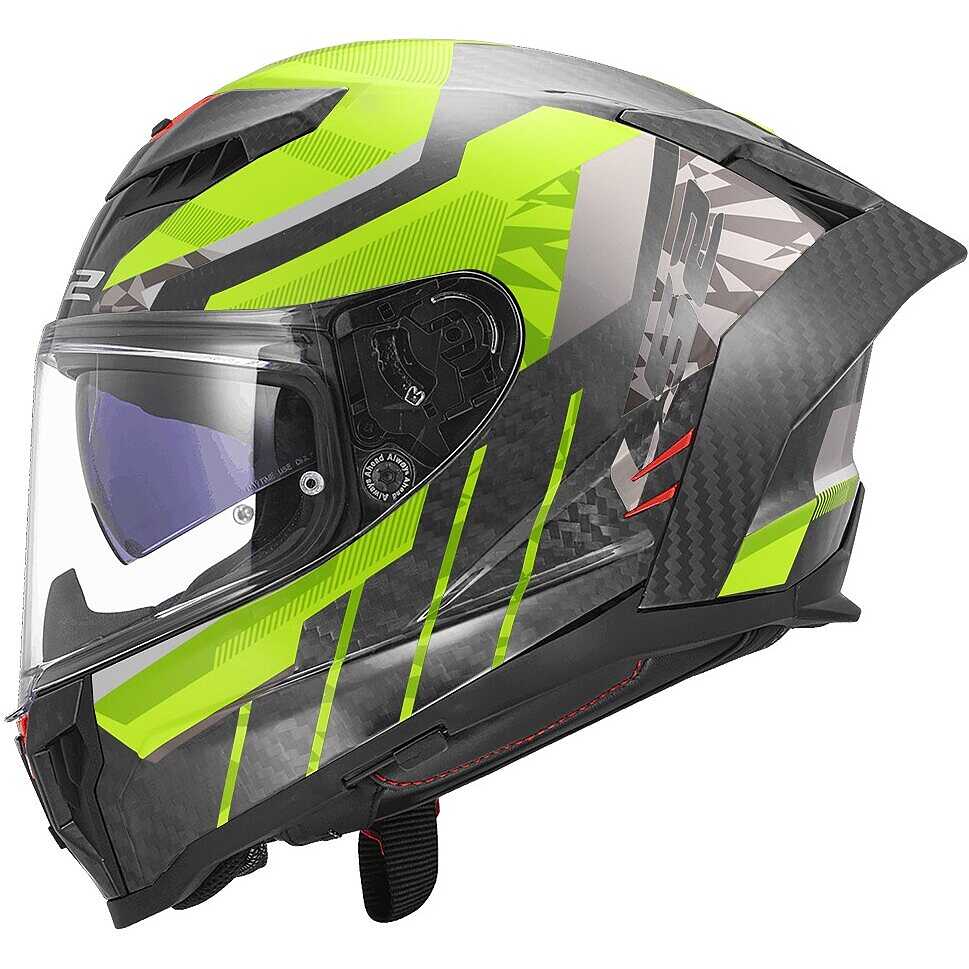 LS2 FF807 DRAGON TRAX Full Face Motorcycle Helmet Fluorescent Yellow ...