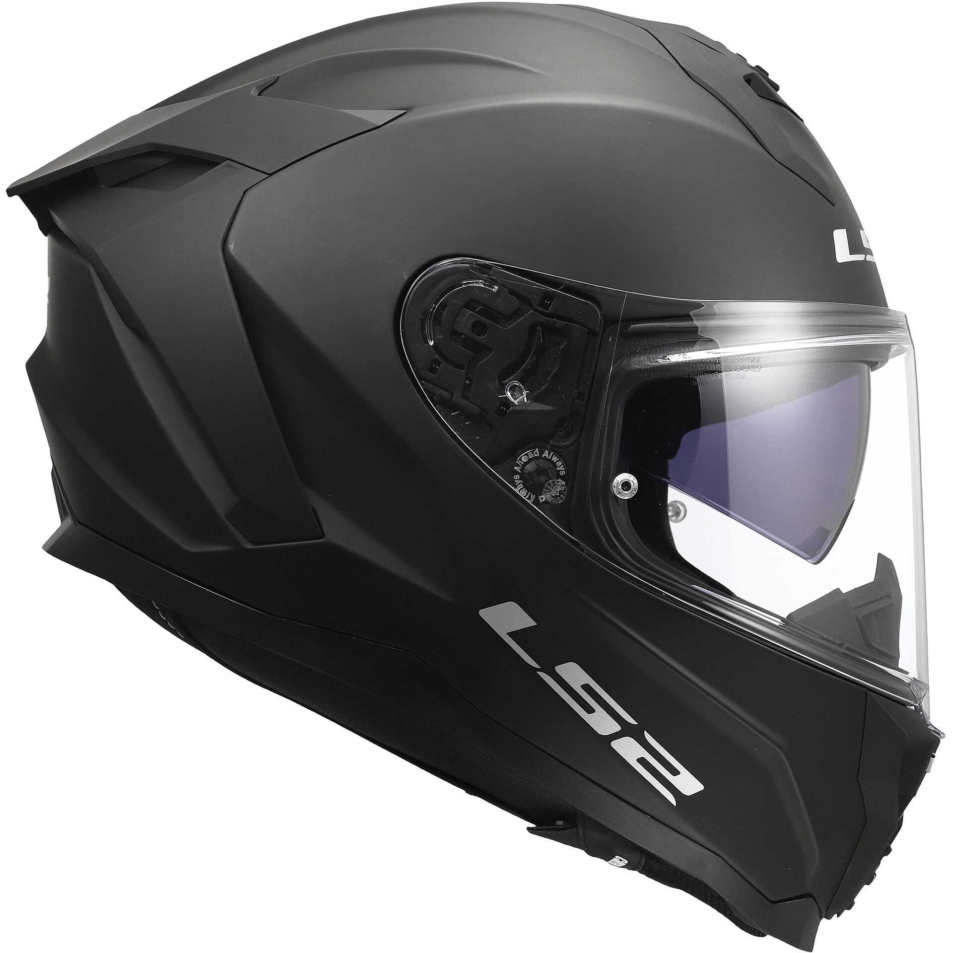 LS2 FF817 CHALLENGER II SOLID Full Face Motorcycle Helmet, Matte Black ...