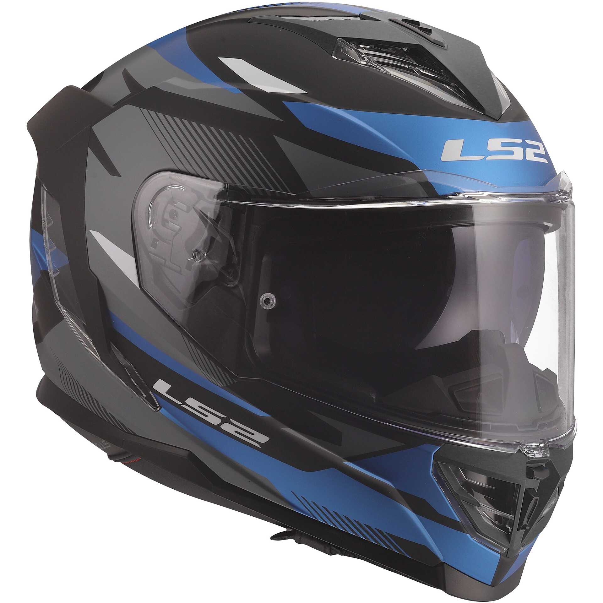 LS2 FF818 STORM III KOMAI Full Face Motorcycle Helmet Black Blue For ...