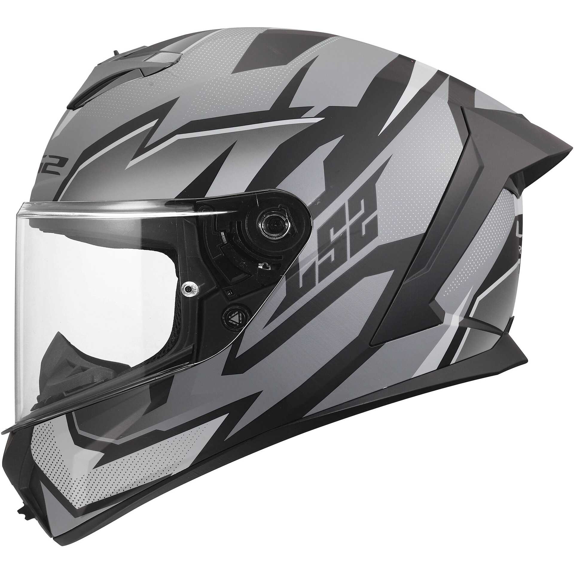 LS2 FF820 RAPID III XTREM Full Face Motorcycle Helmet Black Grey For ...