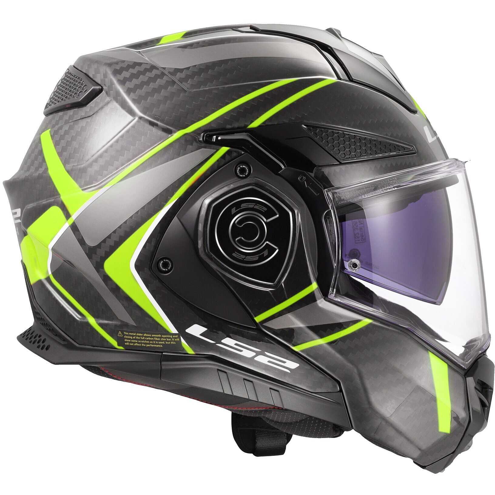 LS2 FF901 ADVANT XC FUTURE II Carbon Modular P/J Motorcycle Helmet ...