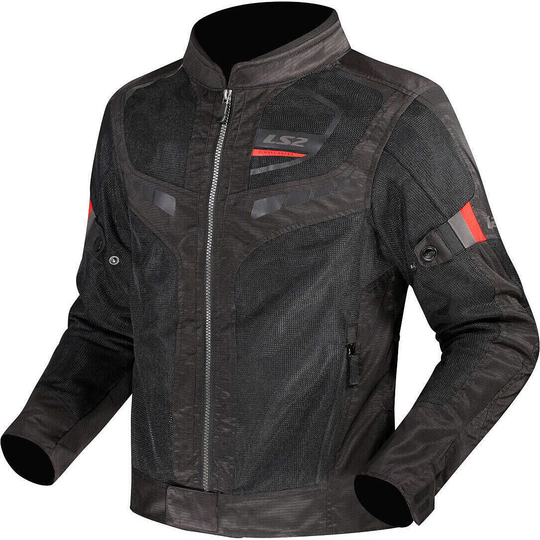LS2 GARDA AIR MAN Motorcycle Jacket Black Red For Sale Online ...