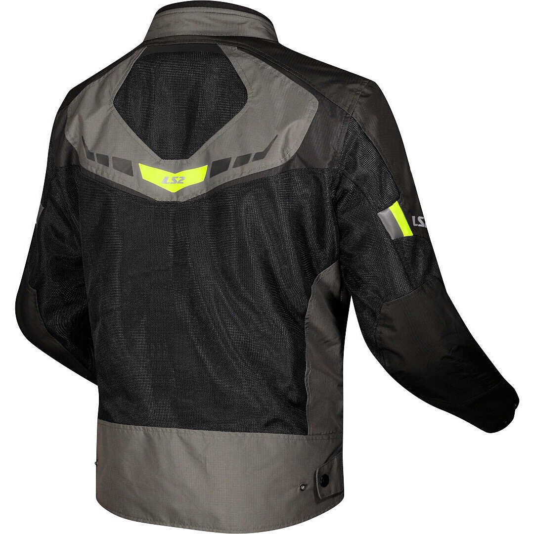 LS2 GARDA AIR MAN Motorcycle Jacket Green Black Yellow H-Vision For ...
