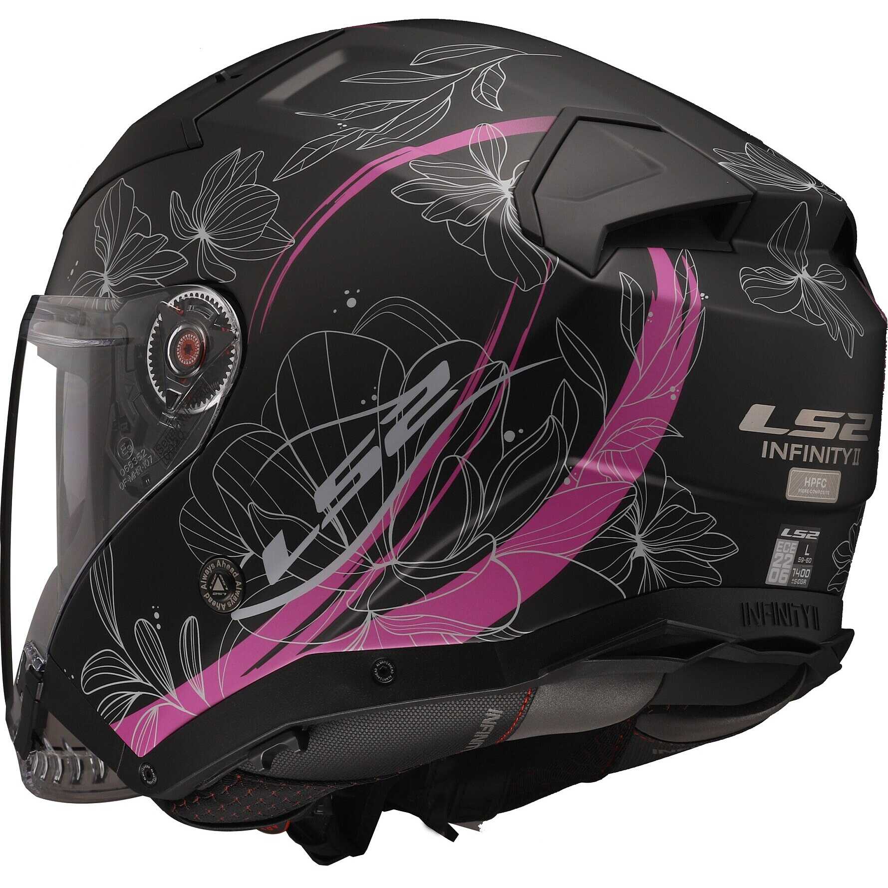 Ls2 Jet Motorcycle Helmet OF603 INFINITY 2 LOTUS Matt Pink For Sale ...