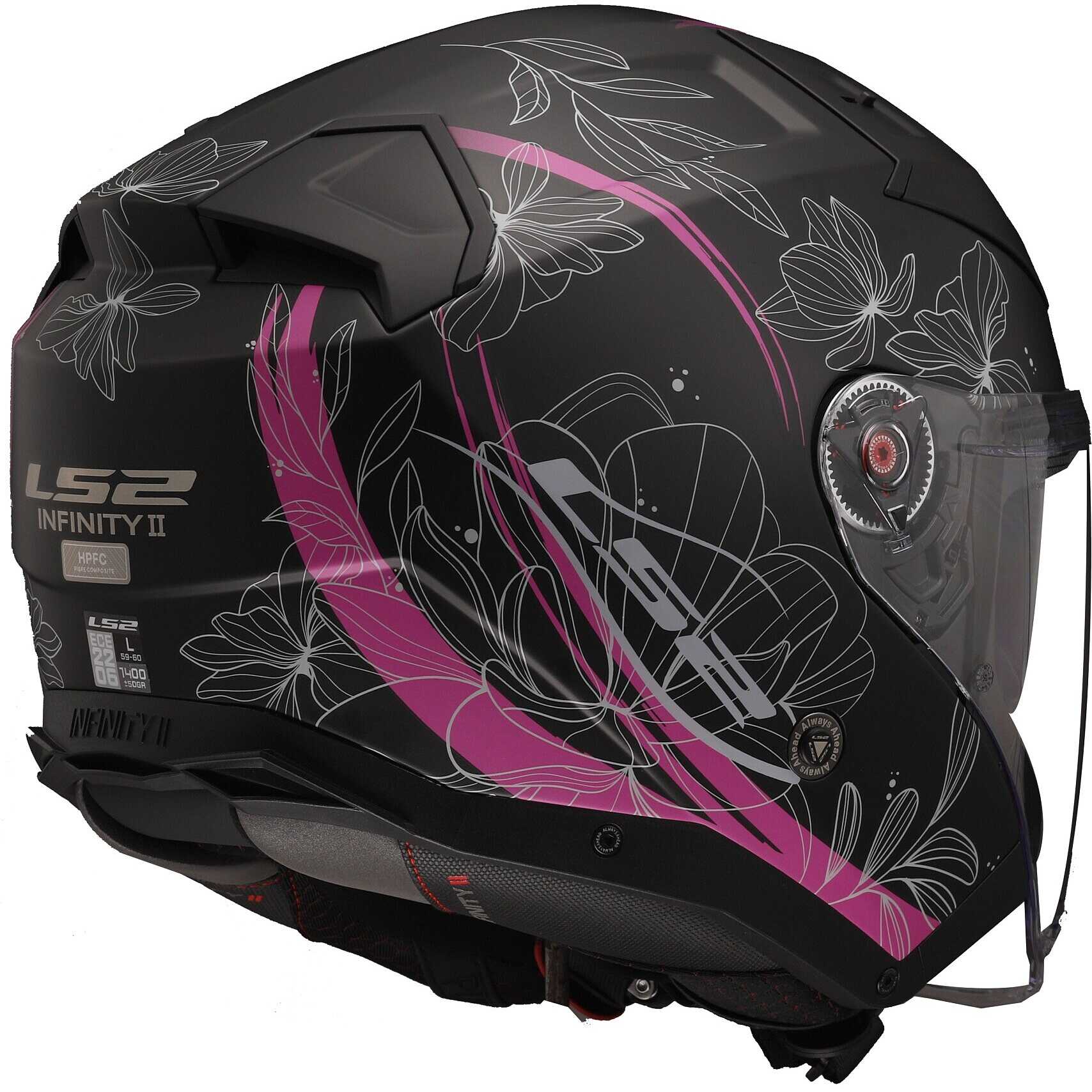 Ls2 Jet Motorcycle Helmet OF603 INFINITY 2 LOTUS Matt Pink For Sale ...