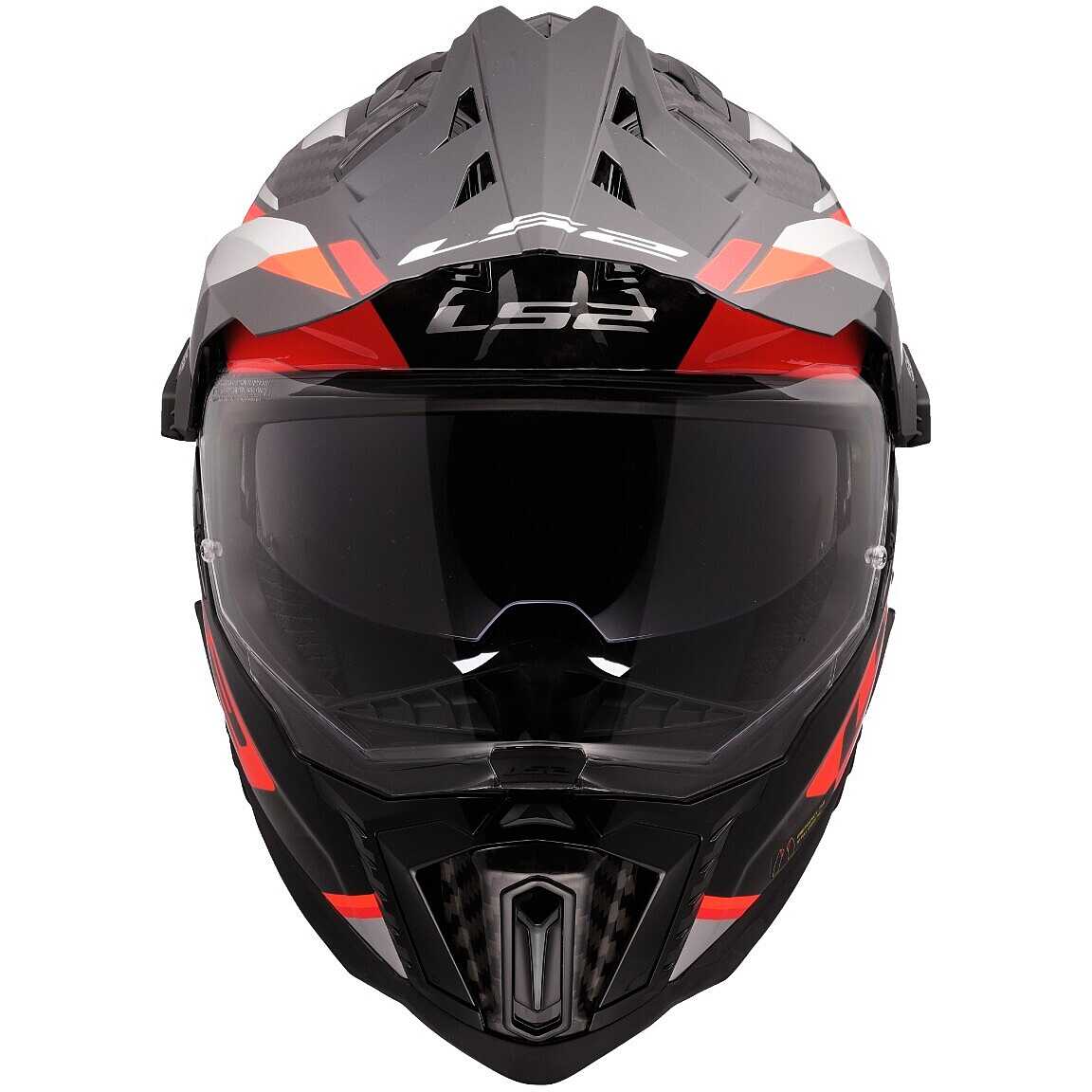 LS2 MX701 EXPLORER C FRONTIER II Orange Full Face Off-Road Carbon ...