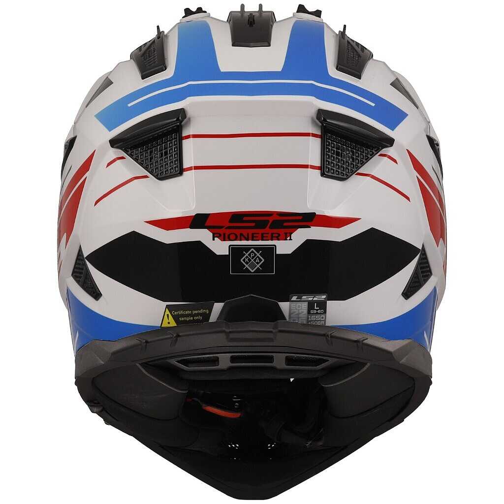 Ls2 MX702 PIONEER 2 NAMIB Adventure Motorcycle Helmet White Blue Red ...