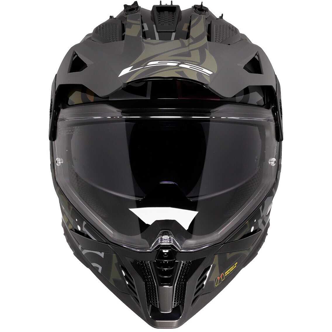 LS2 MX702 PIONEER 2 RANGI Off-Road Full Face Motorcycle Helmet Black ...
