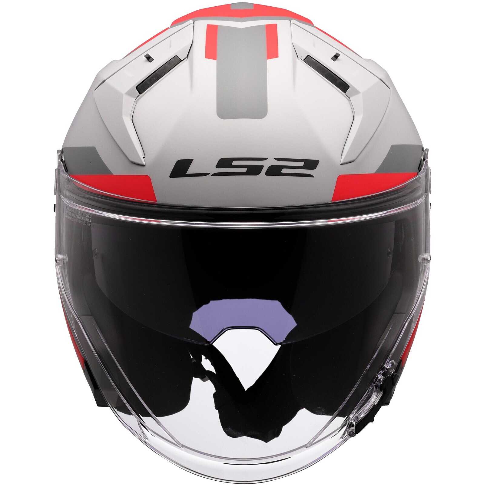 LS2 OF603 INFINITY 2 FOCUS Jet Motorcycle Helmet Grey Red For Sale ...