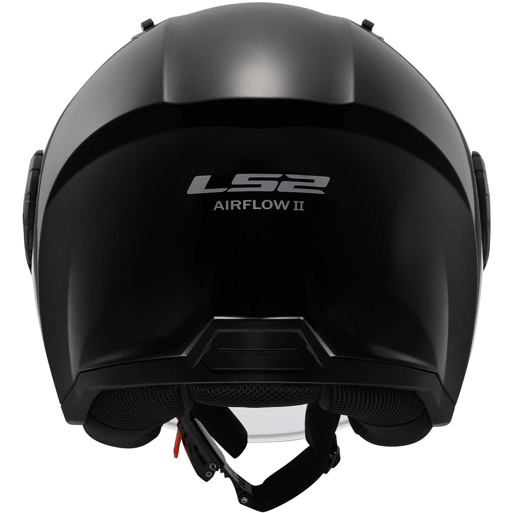 Ls2 OF616 AIRFLOW 2 SOLID Black Motorcycle Jet Helmet For Sale Online ...