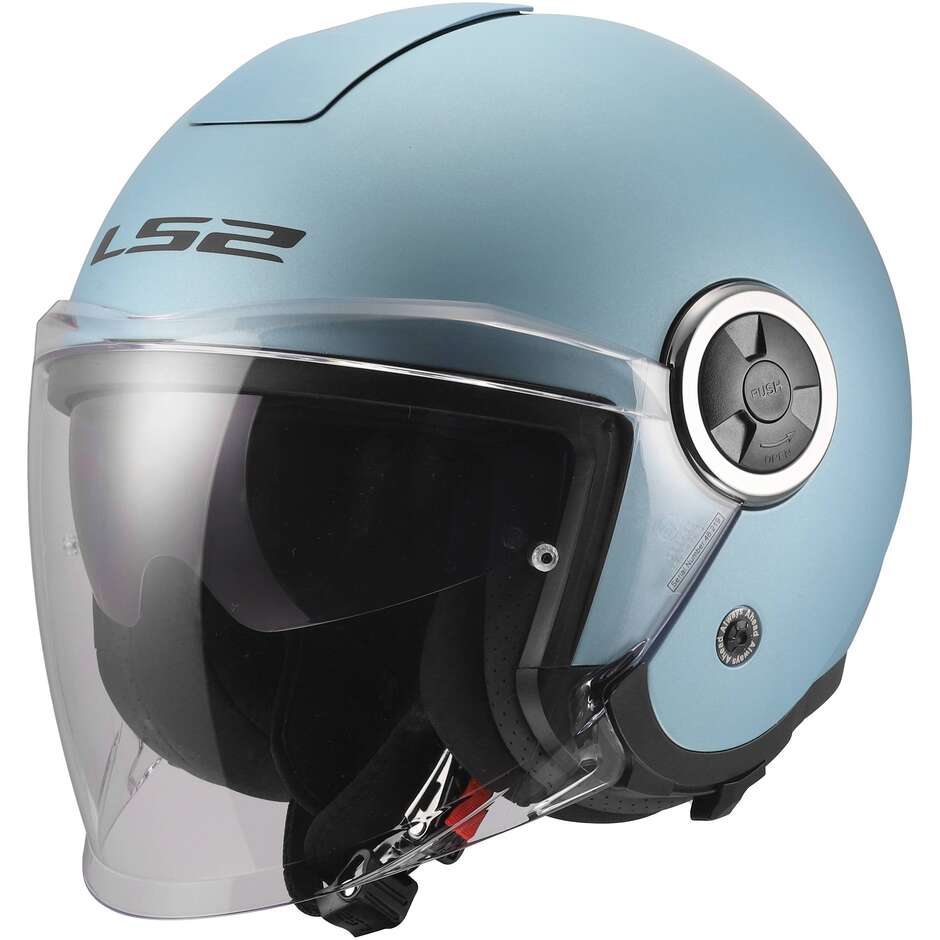 LS2 OF620 CLASSY SOLID Jet Motorcycle Helmet Pearl Blue For Sale Online - Outletmoto.eu