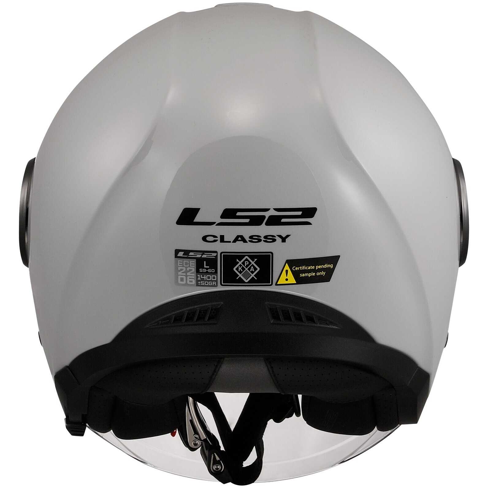 Ls2 OF620 CLASSY SOLID Motorcycle Jet Helmet Pearl Grey For Sale Online - Outletmoto.eu