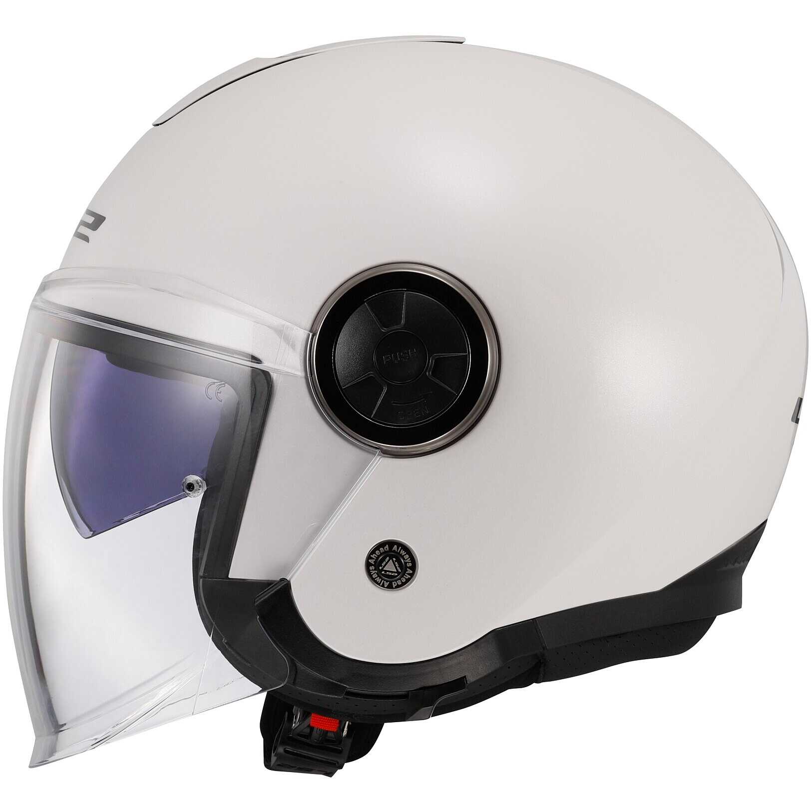 Ls2 OF620 CLASSY SOLID White Motorcycle Jet Helmet For Sale Online - Outletmoto.eu