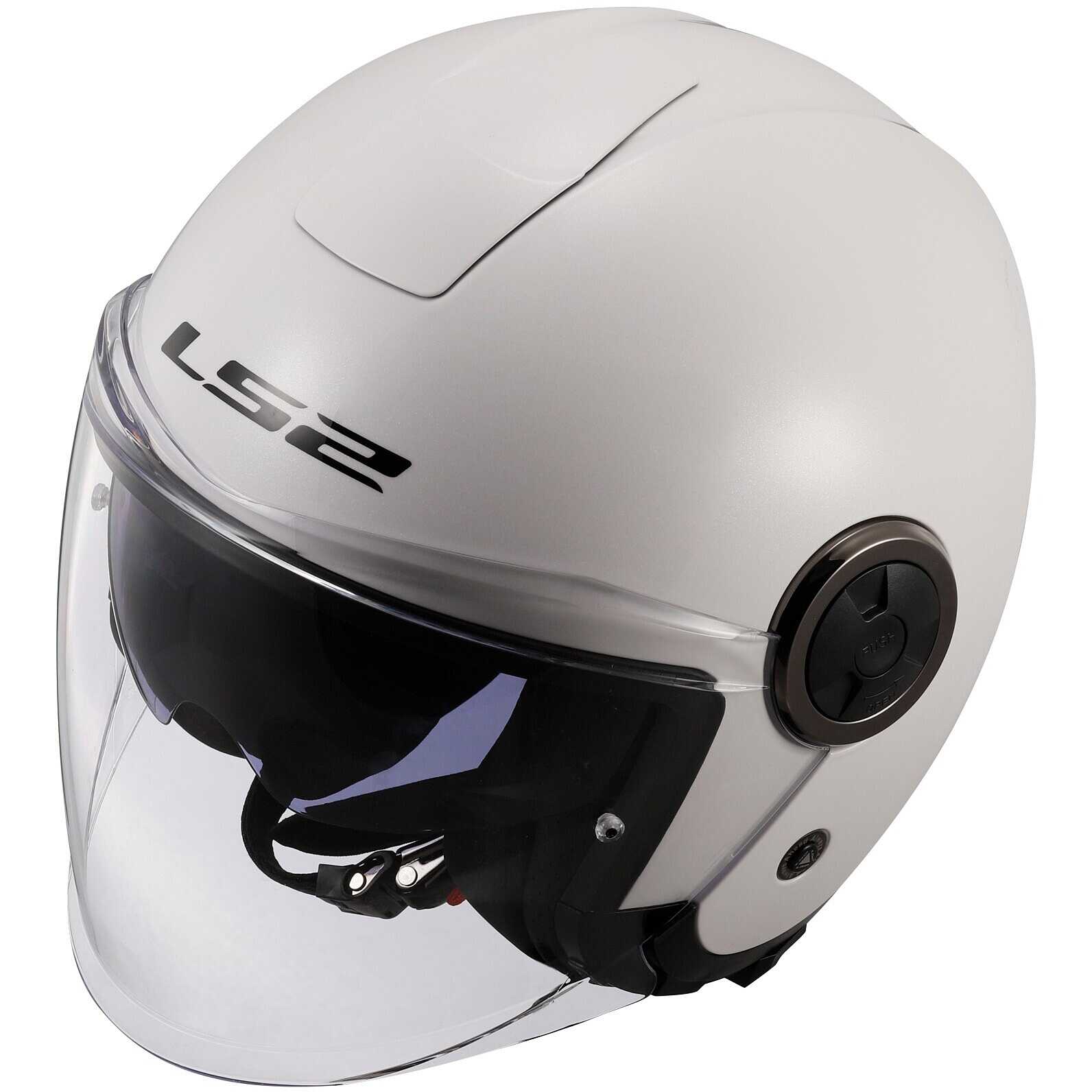 Ls2 OF620 CLASSY SOLID White Motorcycle Jet Helmet For Sale Online - Outletmoto.eu