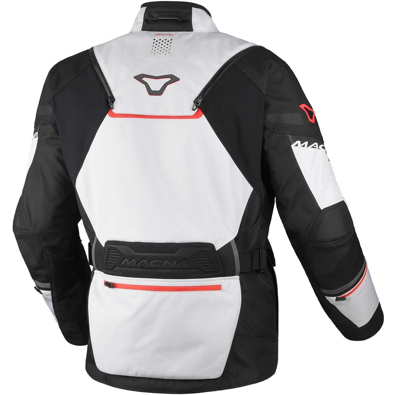 Macna Air Hybrid 2.0 Light Motorcycle Jacket Grey Black Red For Sale ...