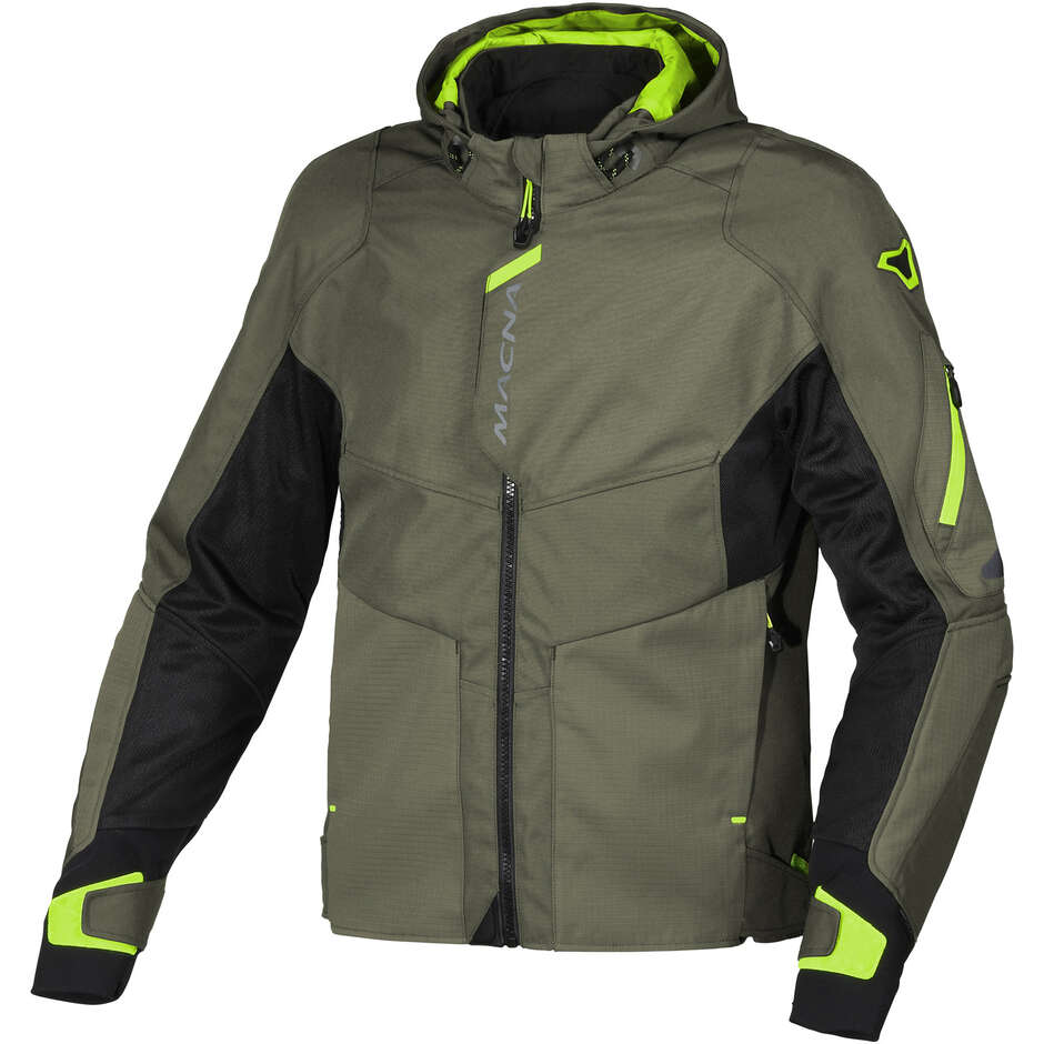 Macna Beacon Motorcycle Jacket Green Black Fluorescent Yellow For Sale ...