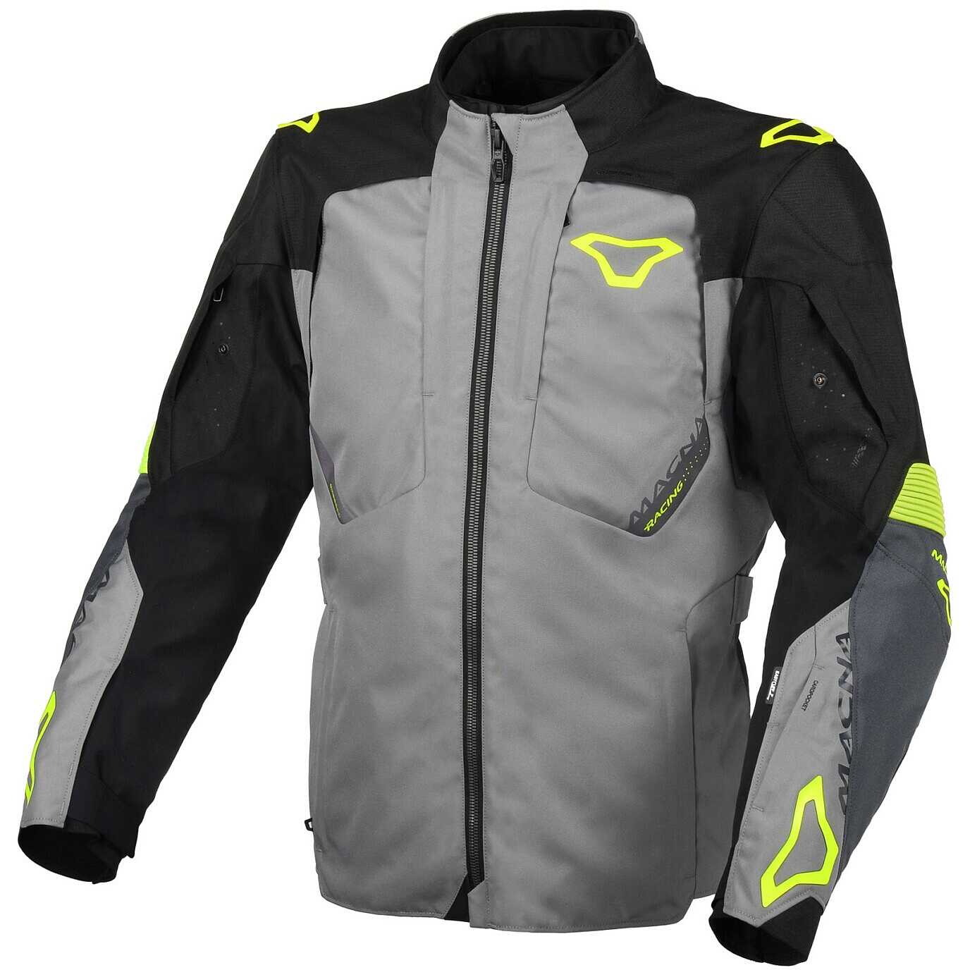 Macna Notch Motorcycle Jacket Grey Black Fluorescent Yellow For Sale ...