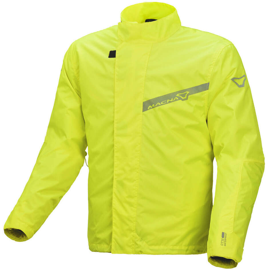 Macna Rain Jacket Spray Fluo Yellow For Sale Online - Outletmoto.eu