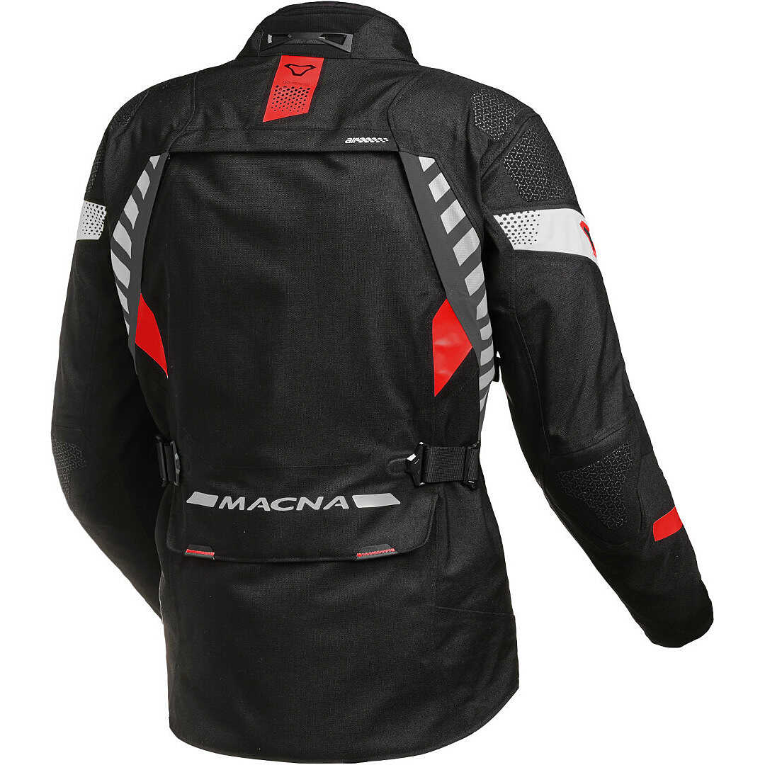 Macna Ultimax Ladies Motorcycle Jacket Black Dark Grey Red For Sale ...