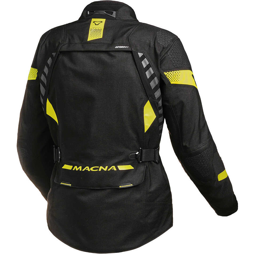 Macna Ultimax Ladies Motorcycle Jacket Black Fluorescent Yellow For ...