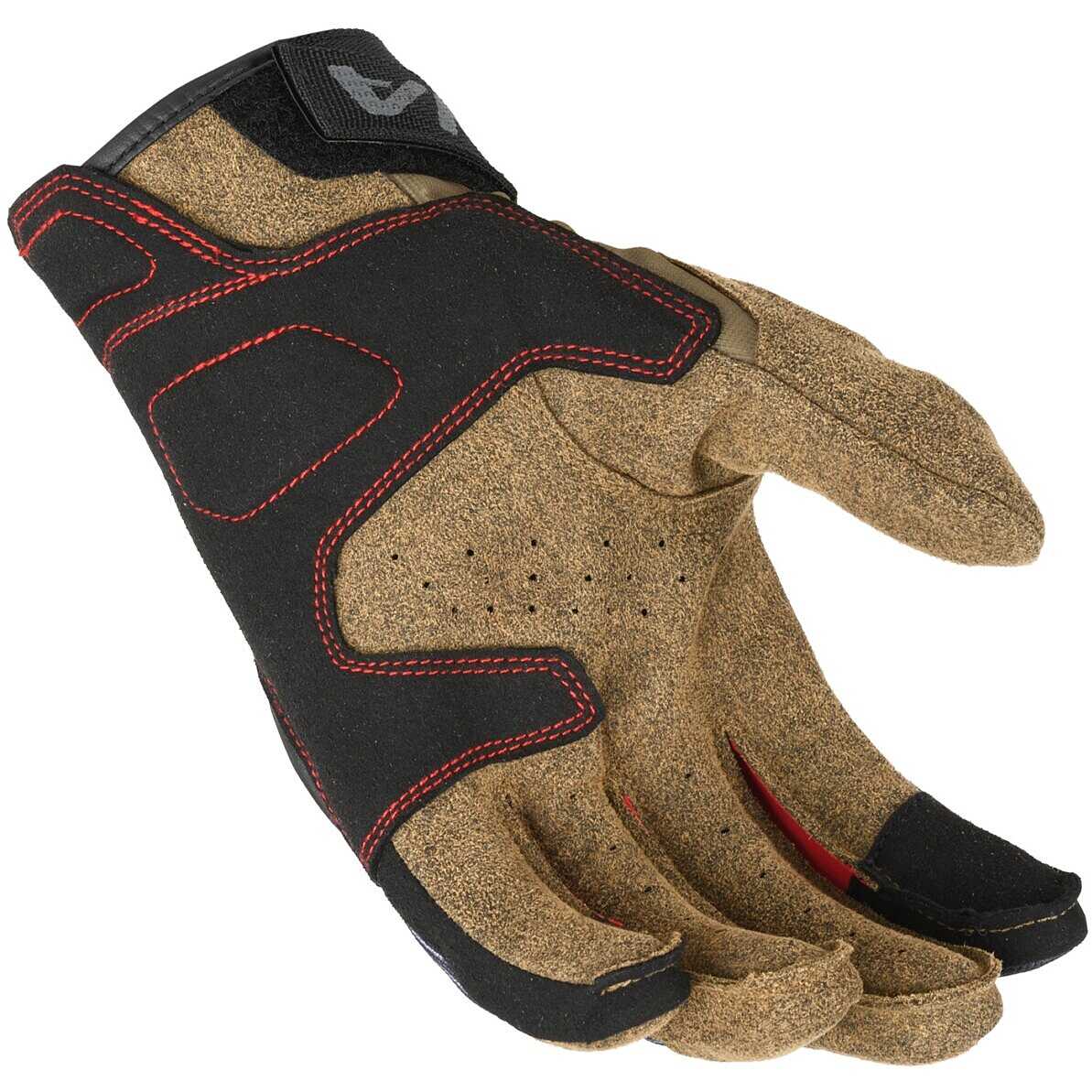 Macna Zairona Women's Motorcycle Gloves Taupe Black Red For Sale Online ...