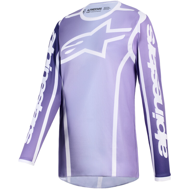 Maillot Cross Enduro Femme Alpinestars STELLA FLUID APEX Blanc Violet ...
