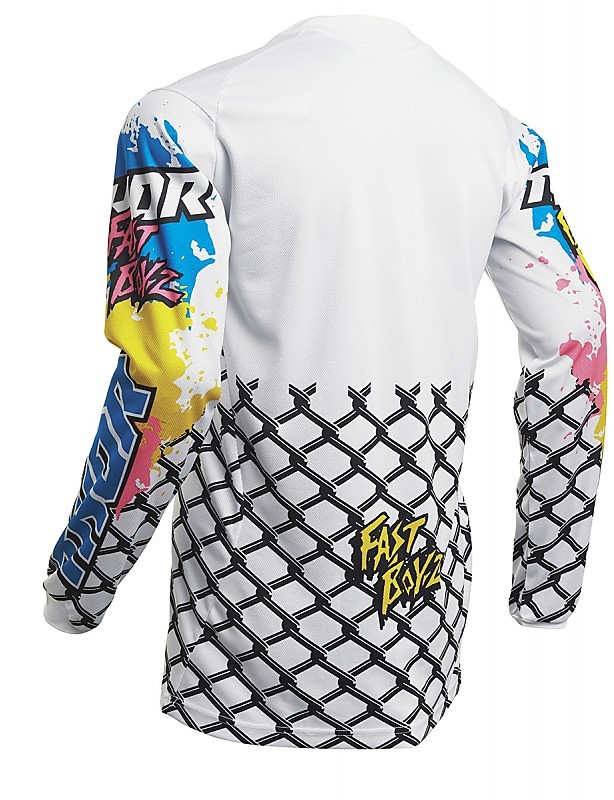 Maillot Enduro Thor Boy Pulse S20 Fast Boyz Moto Cross Blanc Vente en ...