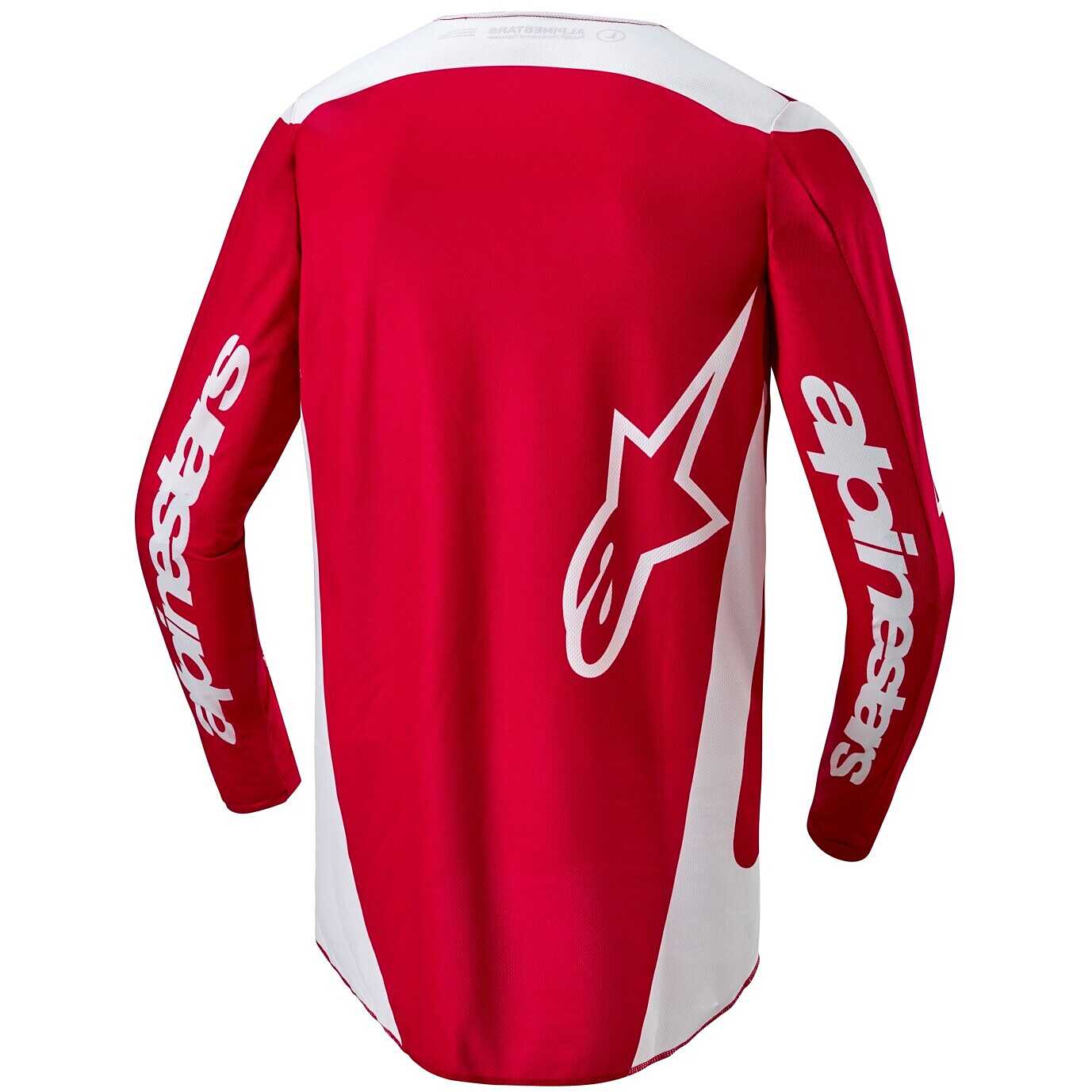Maillot Moto Alpinestars FLUID LURV Mars Cross Enduro Rouge Blanc Vente ...