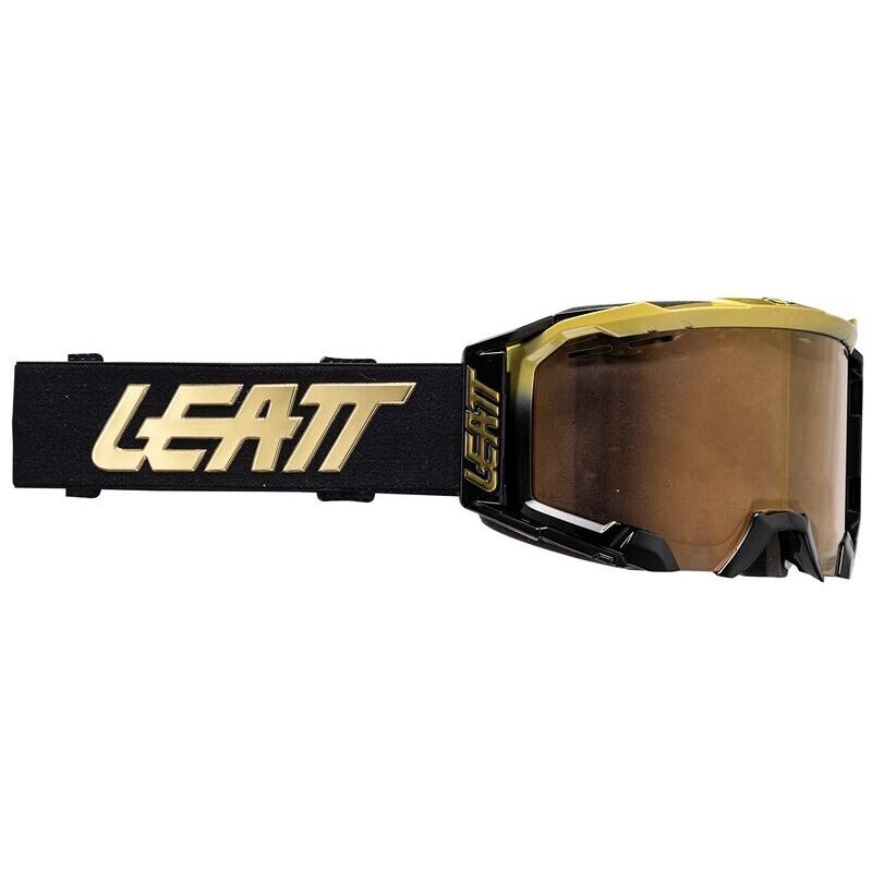 Masque VTT Leatt GOGGLE VELOCITY 5.0 MTB IRIZ GOLD BRONZE UC 68% Noir ...