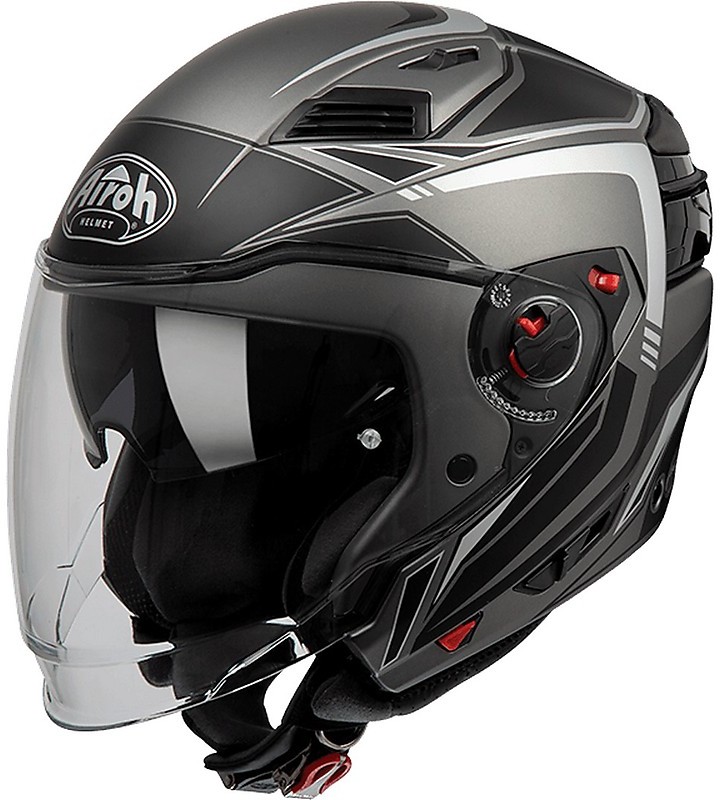 Modular Helm Abnehmbares Kinnriemen Motorrad Airoh EXECUTIVE LINE Matt ...