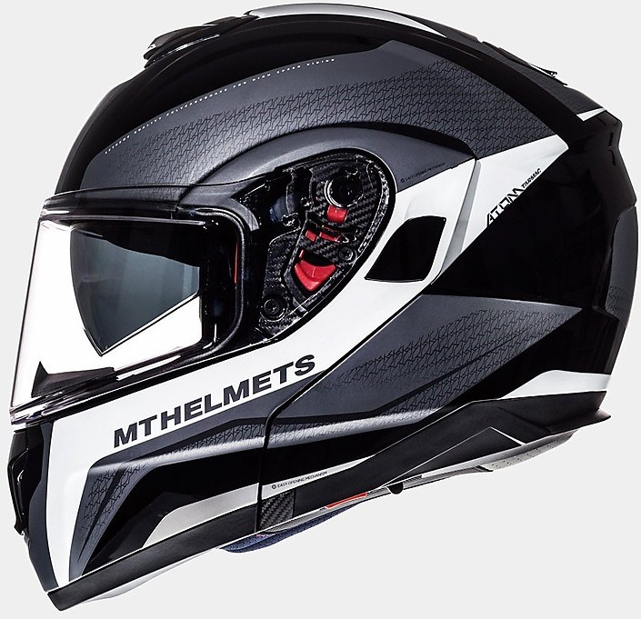 Modular Helm MT Helme ATOM SV Asphalt Schwarz Matt Weiß und Glänzend ...