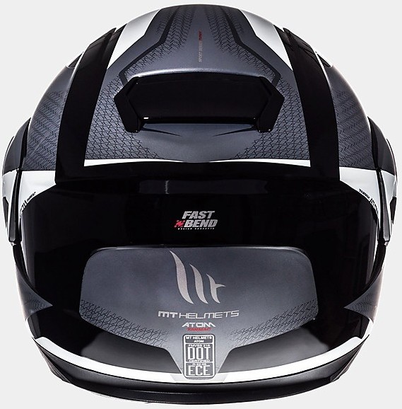 Modular Helm MT Helme ATOM SV Asphalt Schwarz Matt Weiß und Glänzend ...