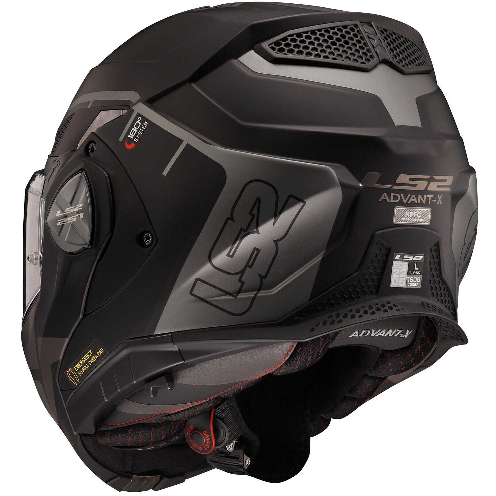 Modular Helmet In HPFC Approved P / J Ls2 FF901 ADVANT X METRYK Matt ...