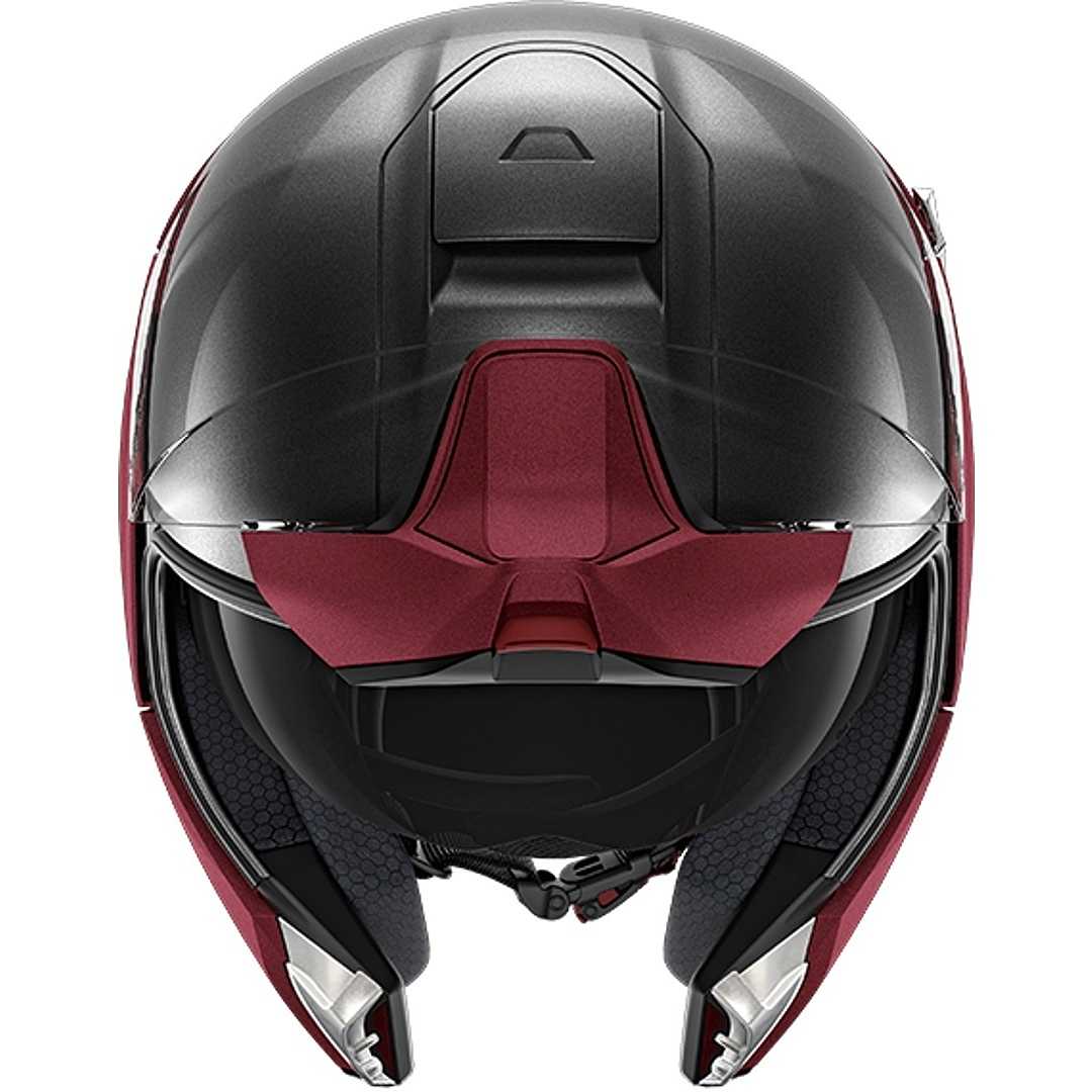 Modular Motorcycle Helmet In Shark EVOJET DUAL BLANK Red Anthracite ...